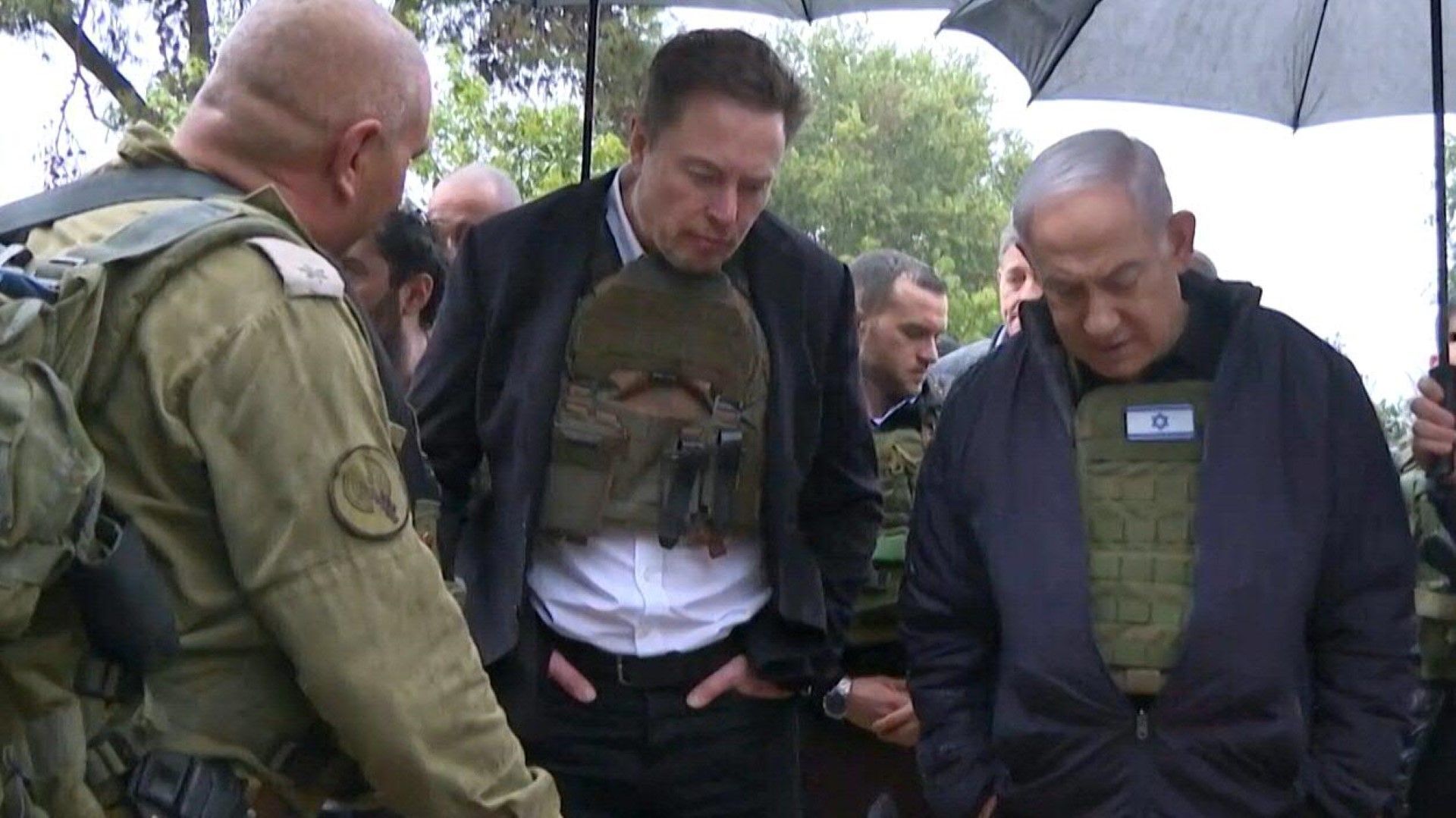 Israeli PM Netanyahu visits kibbutz Kfar Aza with Elon Musk Israeli PM Netanyahu visits kibbutz Kfar Aza with Elon Musk