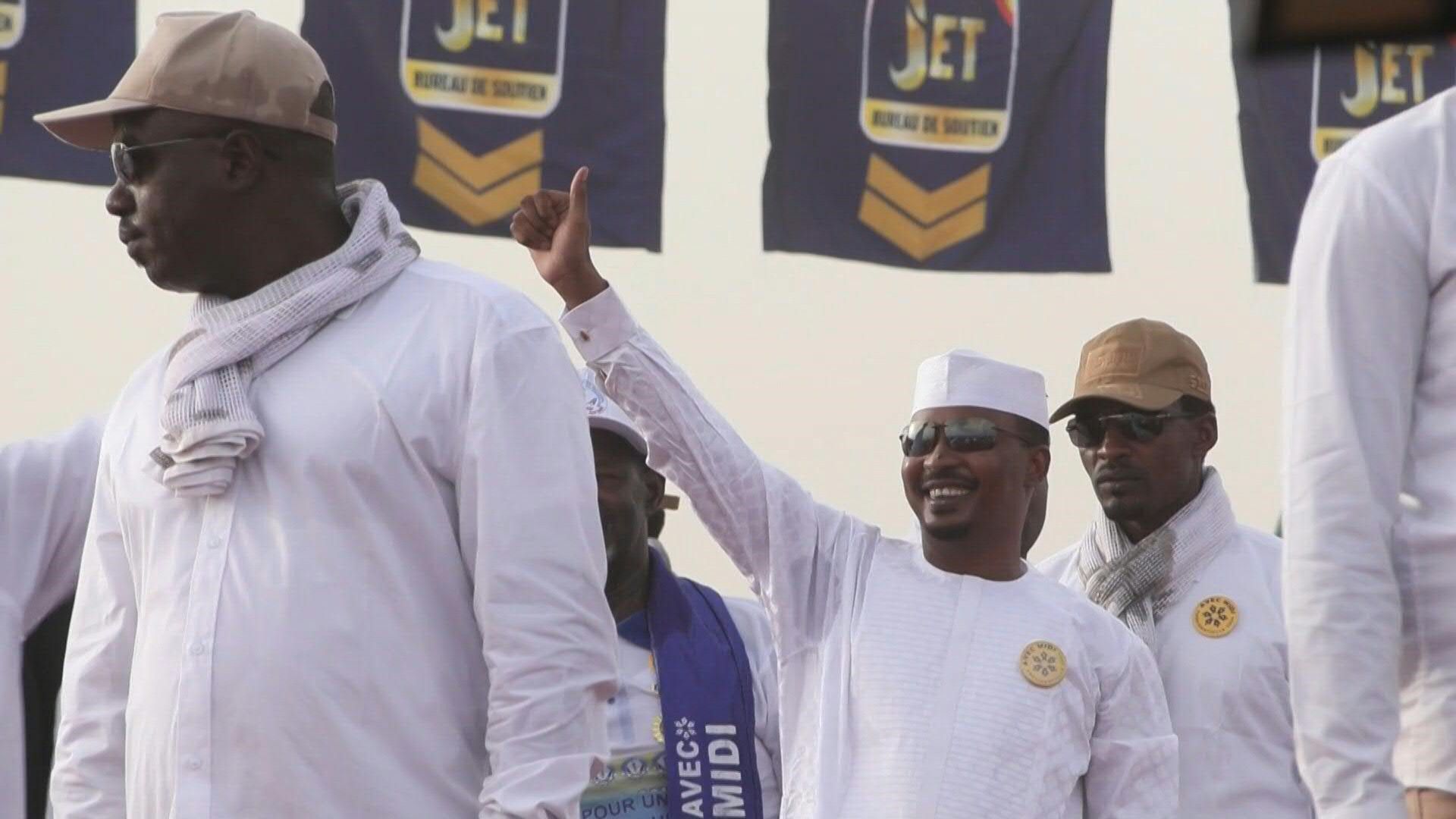 Chad’s junta leader attends final rally ahead of election