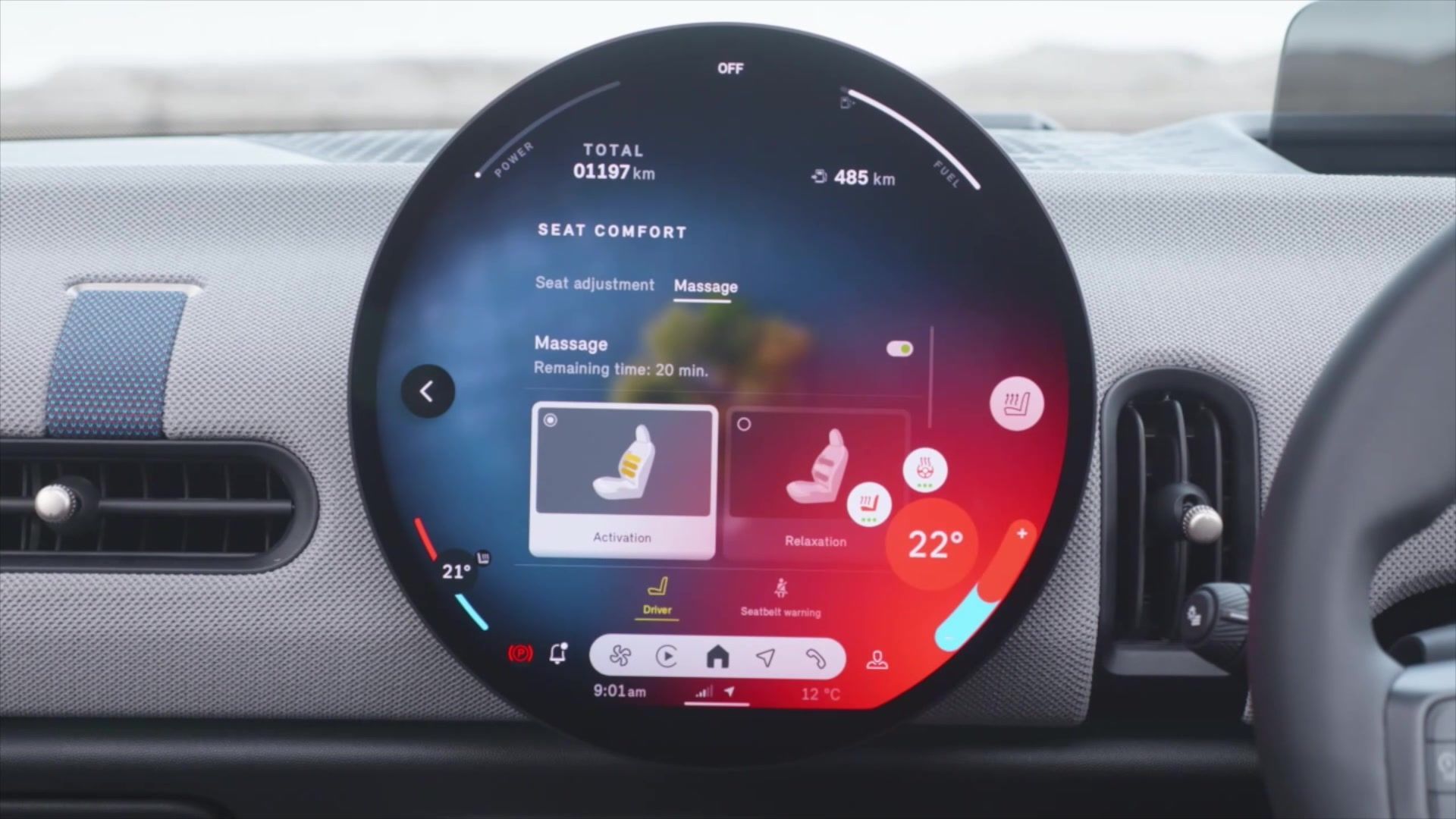 The new Mini Cooper S Infotainment System