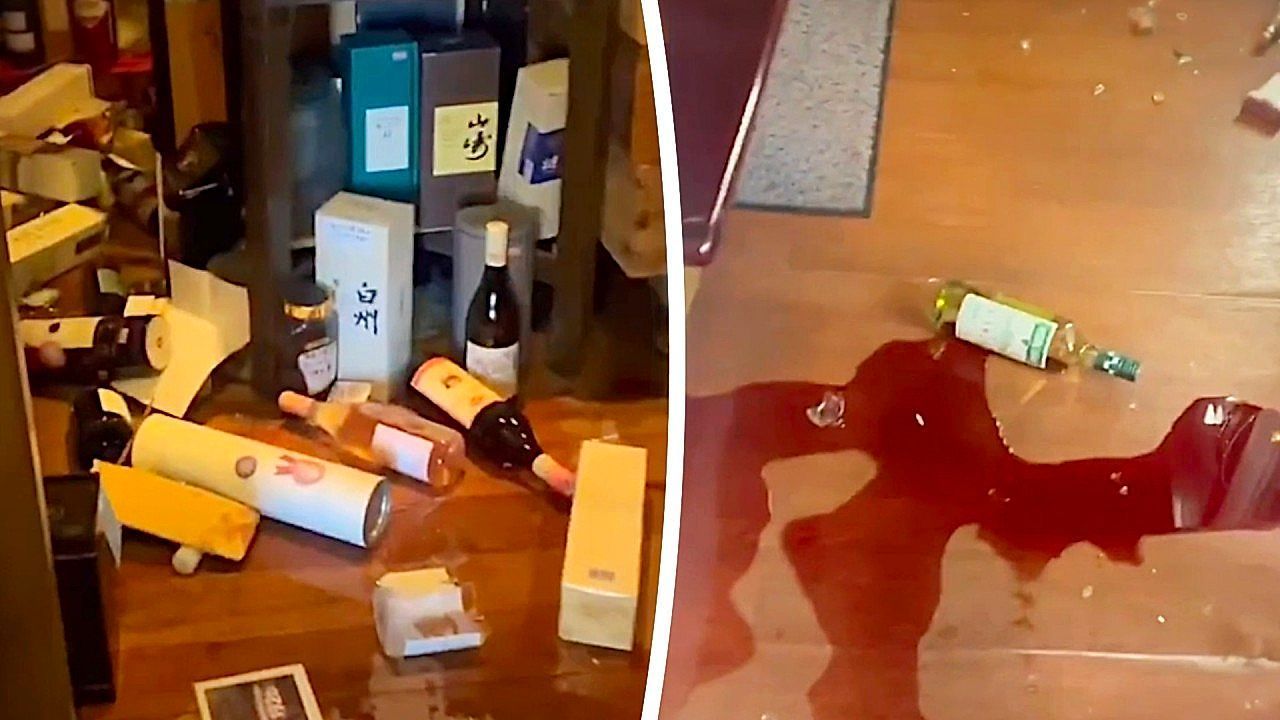 Video: Liquid disaster in Japan: earthquake destroys collection of ...