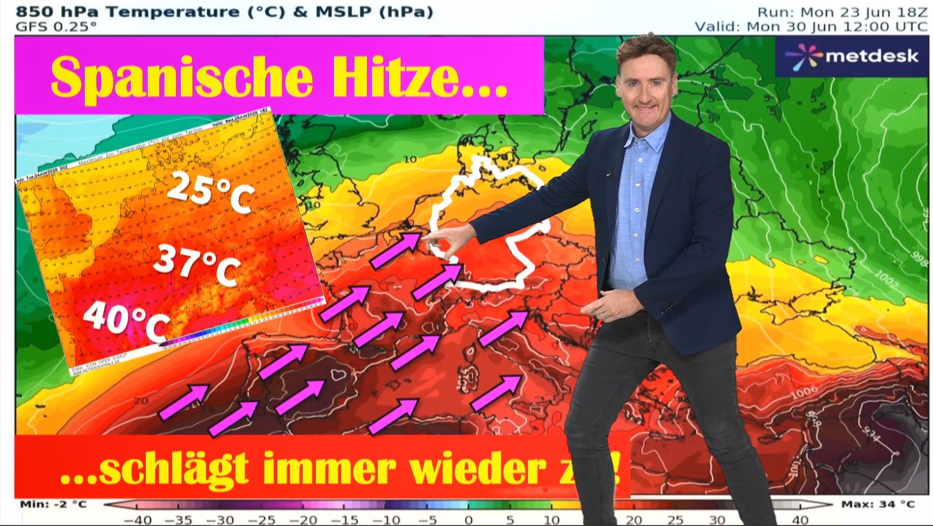 Video: Ungewöhnlich frühe Hitzewelle rollt auf Deutschland zu - mehrere Tage mit 35 Grad und mehr!